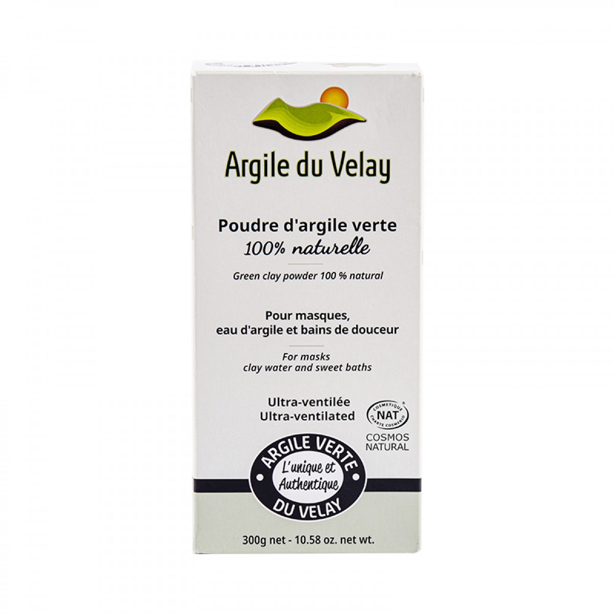 Argile du Velay Green Clay Powder, 300g